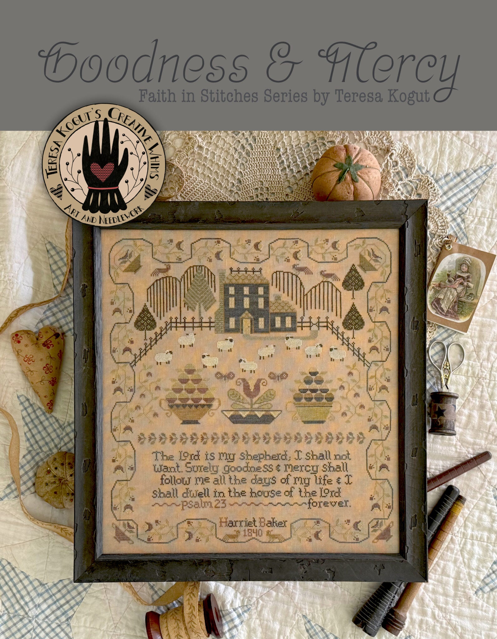 Goodness & Mercy | Cross Stitch Booklet from Teresa Kogut – Talking Dog Stitchery